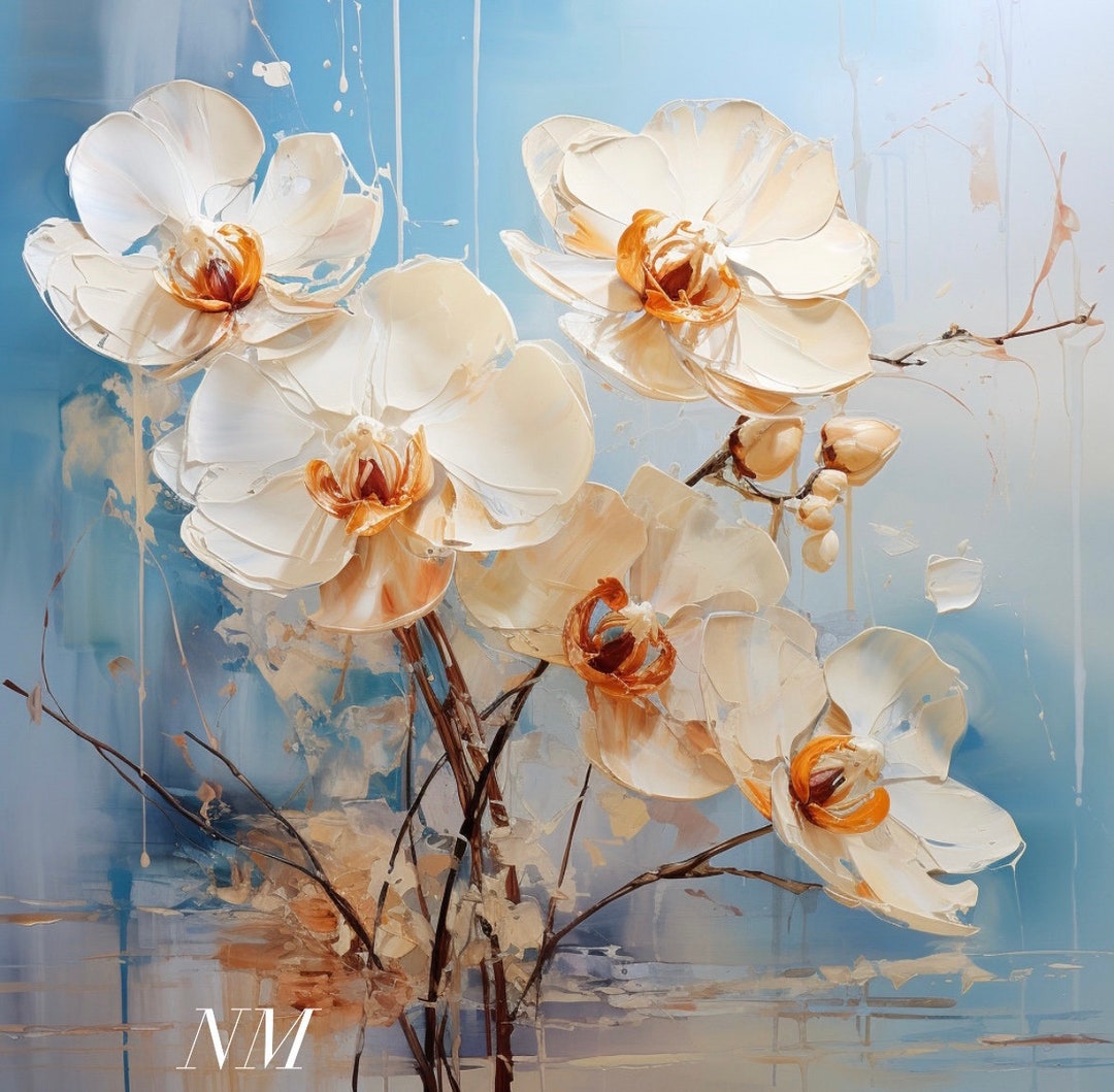 Bright Bouquet for Printing Orchids. Poster for the Wall. Poster ...