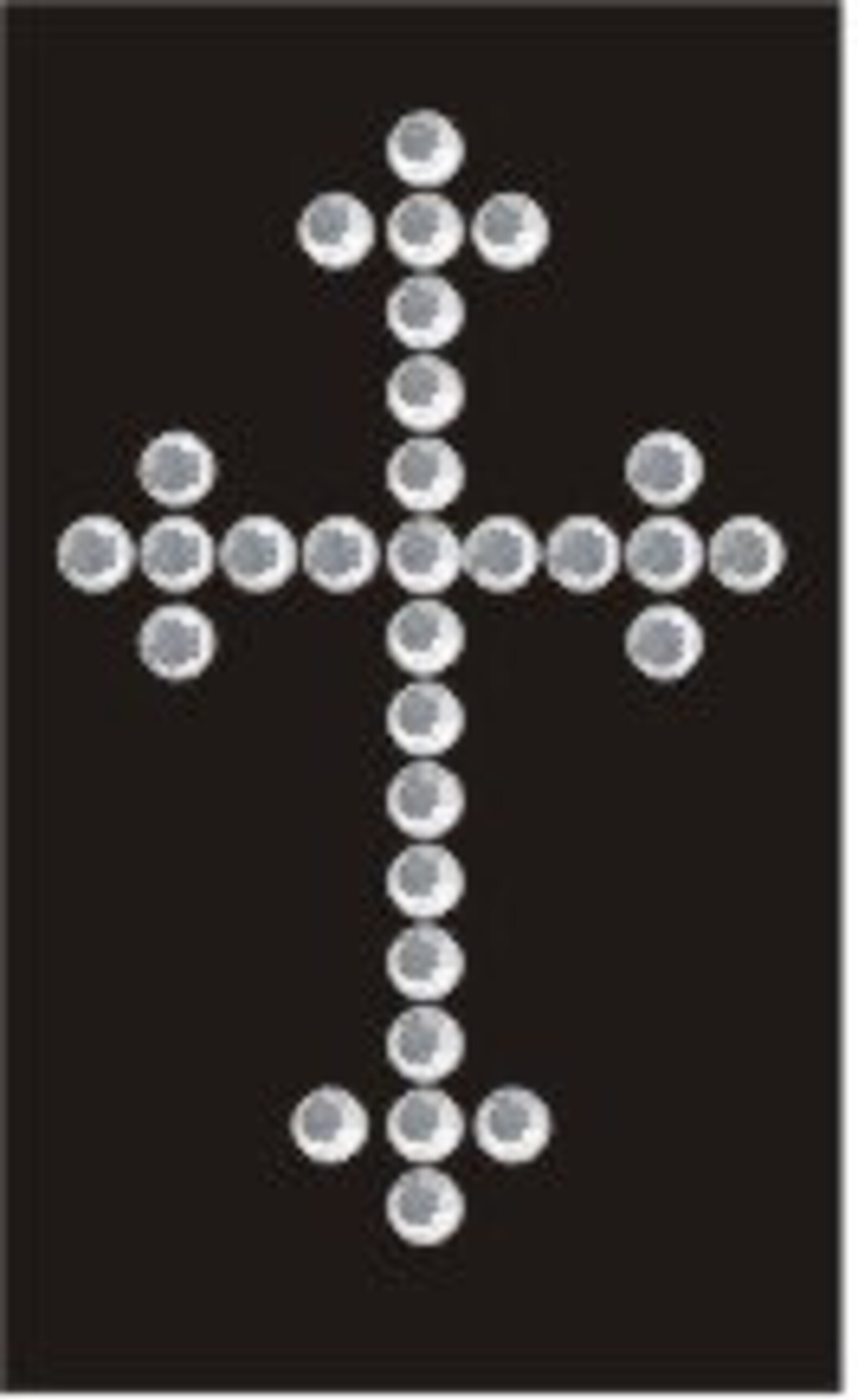 Iron Cross Rhinestone Transfer Motif: Gold Clothing Decal (set of 15 ...