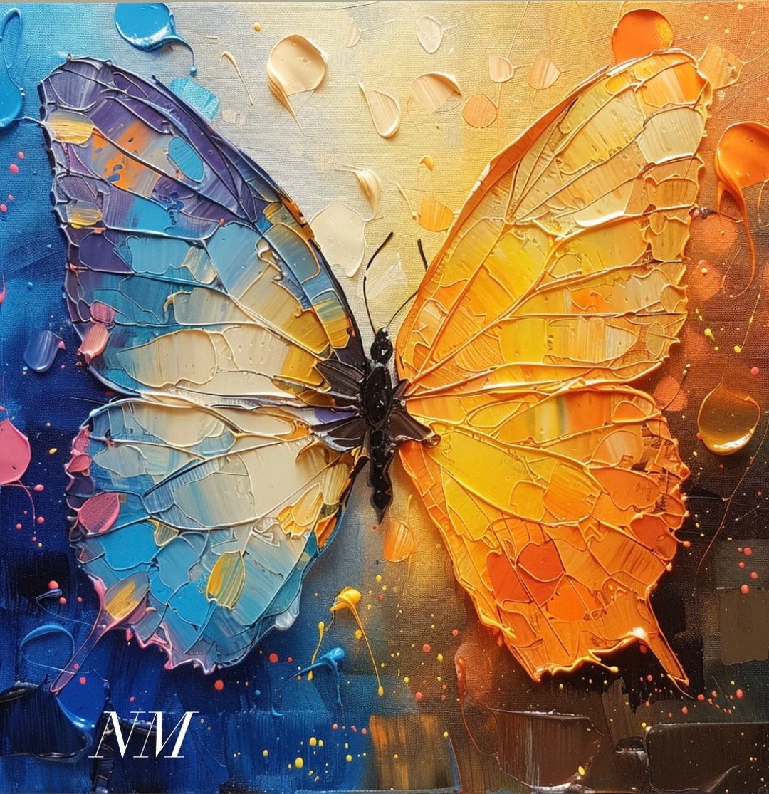 Butterfly Art Print,art Butterfly, Posters and Prints, Home Decor, Wall ...