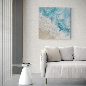 12x12 Painting /mixed Media Art Acrylic Paints / Wall Decor Small ...