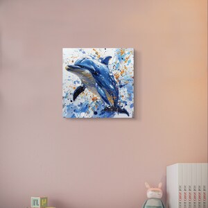 Children Dolphin Poster Art .colorful ART Print. Print Home Decor Wall ...