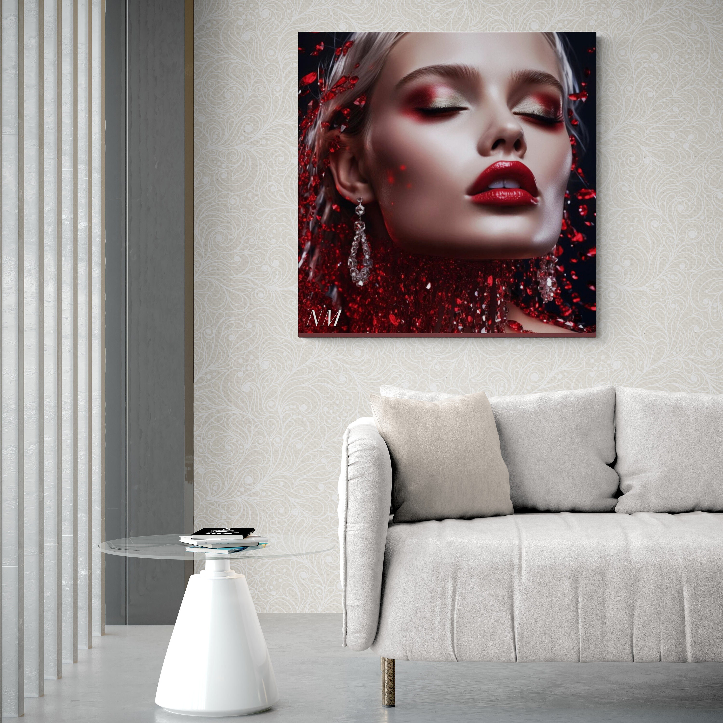 Woman's Face. ART Print. Print Home Decor Wall Decor. Woman Poster ...