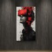 Abstract VR Headset Art Print: Modern Red Accent Decor (digital ...