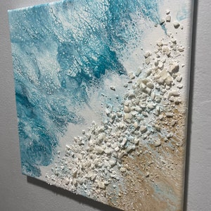 12x12 Painting /mixed Media Art Acrylic Paints / Wall Decor Small ...