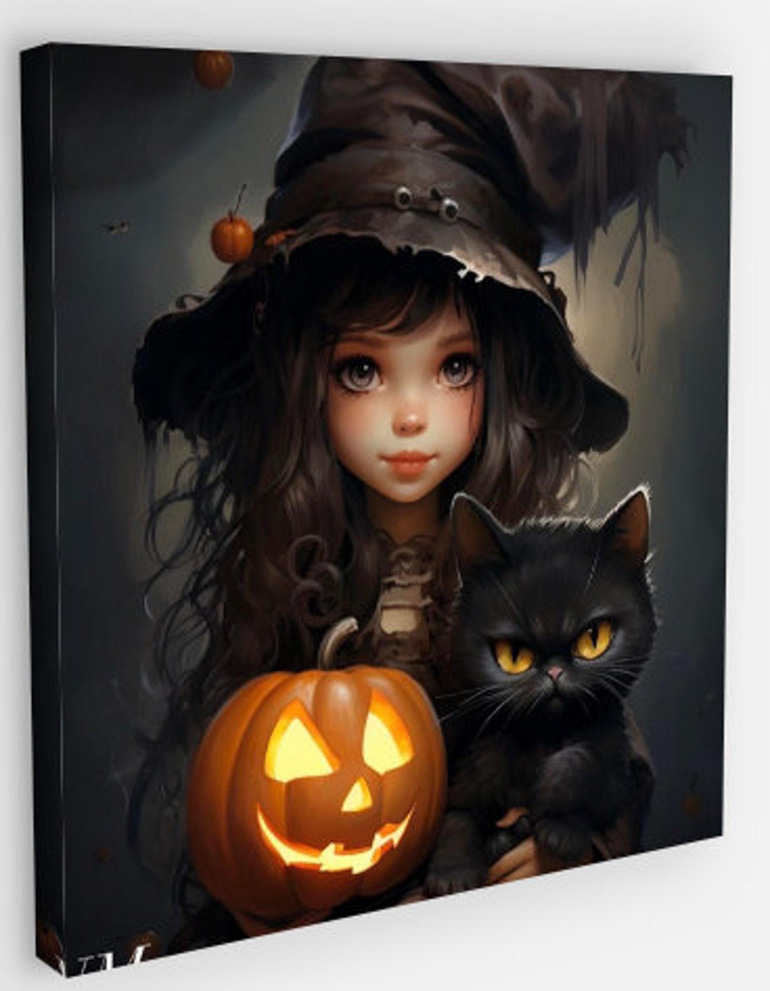 Halloween Home Decor. Black Cat Halloween . Pumpkin Witch - Etsy