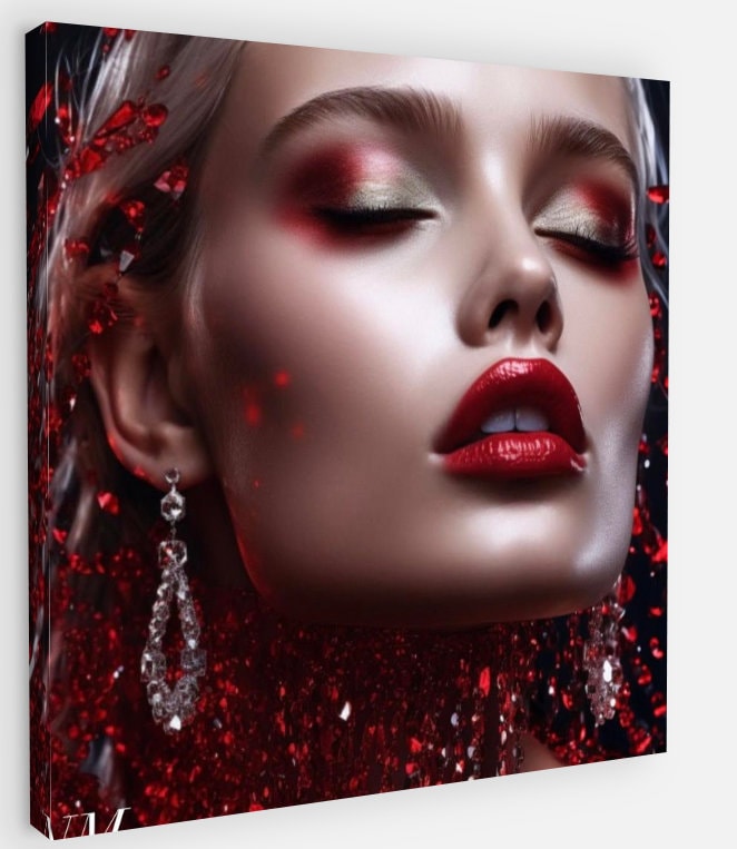 Woman's Face. ART Print. Print Home Decor Wall Decor. Woman Poster ...