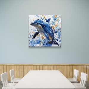 Children Dolphin Poster Art .colorful ART Print. Print Home Decor Wall ...