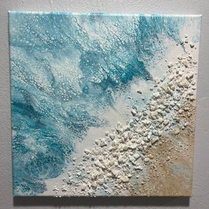 12x12 Painting /mixed Media Art Acrylic Paints / Wall Decor Small ...