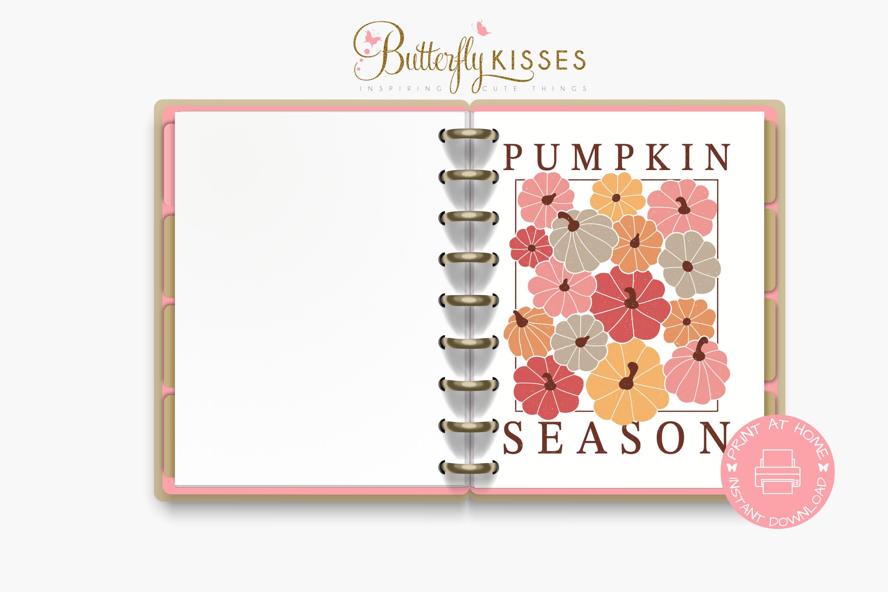 Printable Planner Dashboard | Retro Pumpkin Season | Fall Planner ...