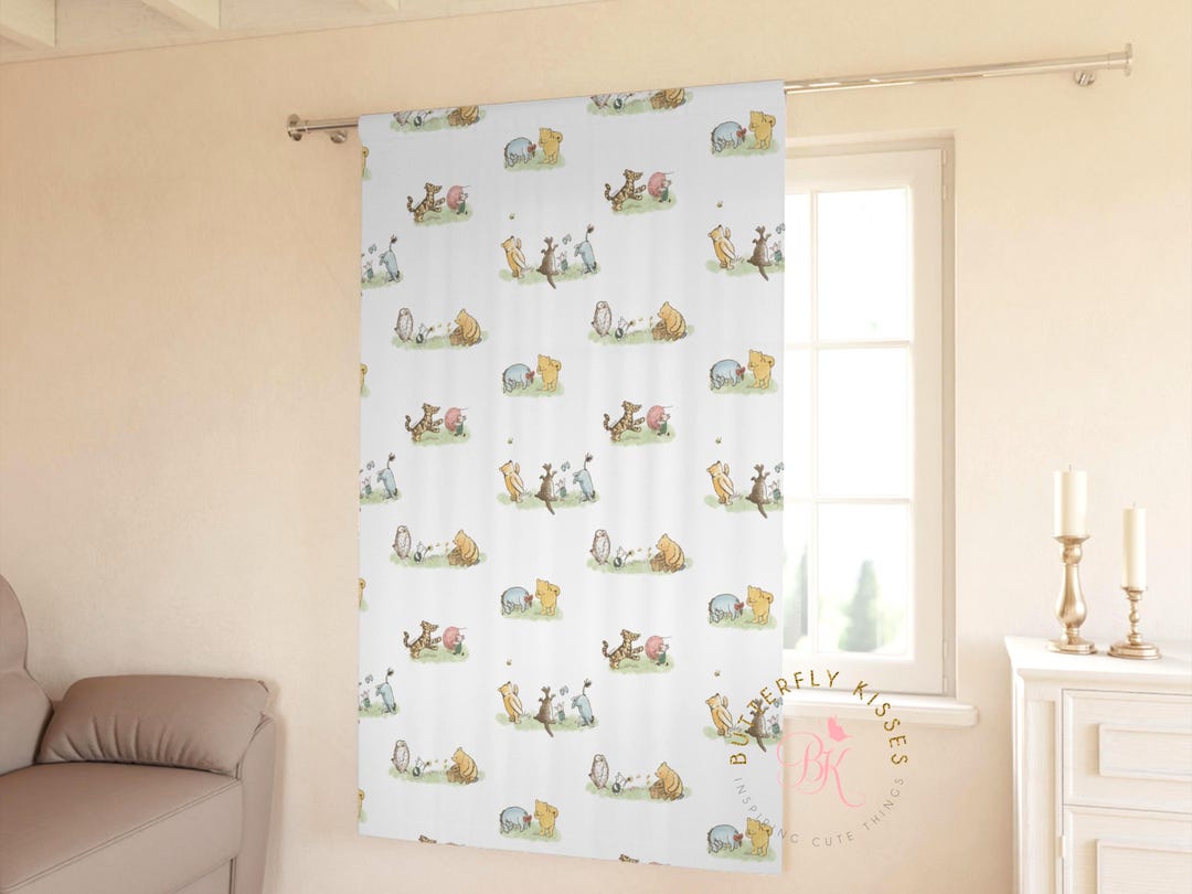 Classic Winnie the Pooh Curtain (1 Piece) | Blackout Curtain | Kids ...