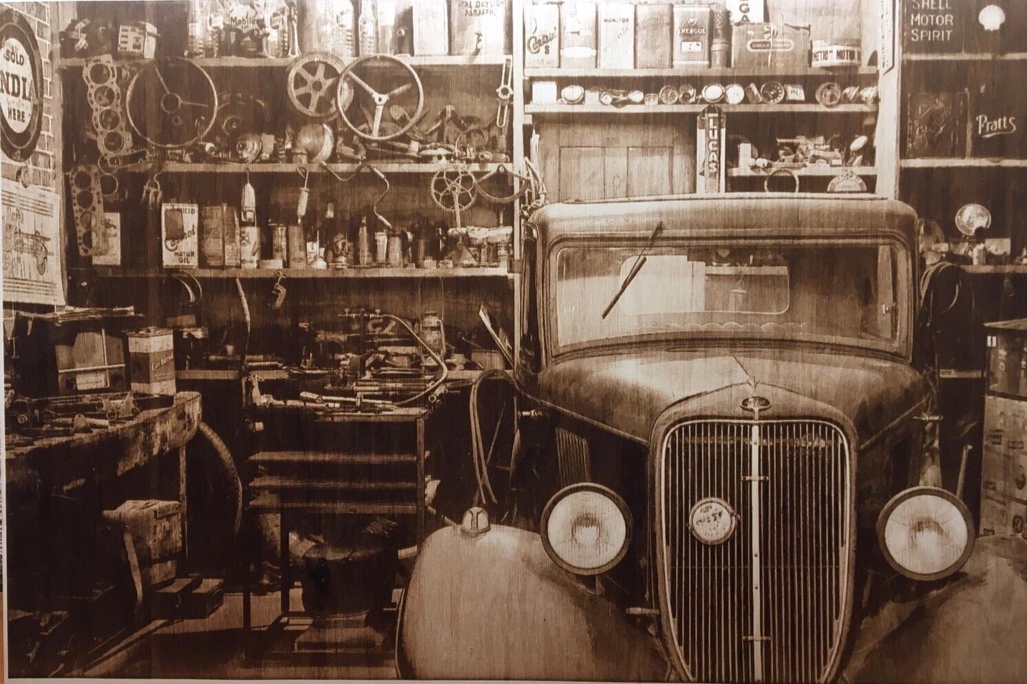 Vintage Car Loft Style Old Car Design for Restaurant Bar Cafe Design ...