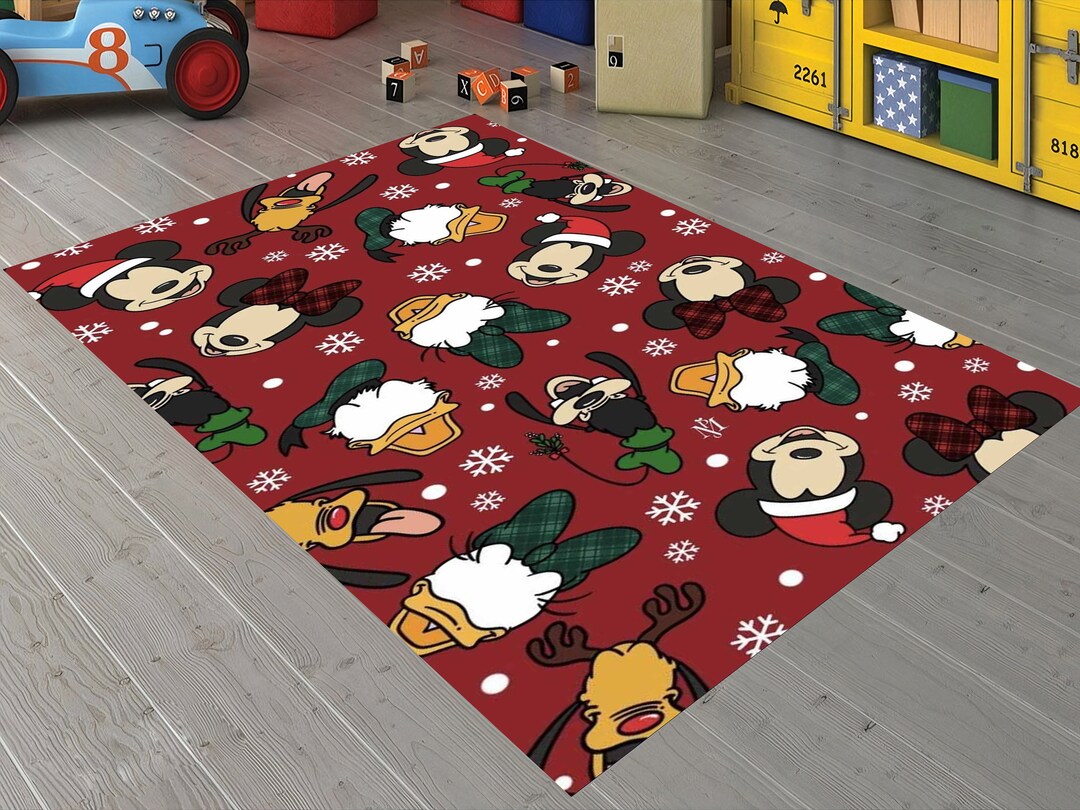 Disney Rug Kids Room Rug Mickey Mouse Rug Donald Duck Rug - Etsy
