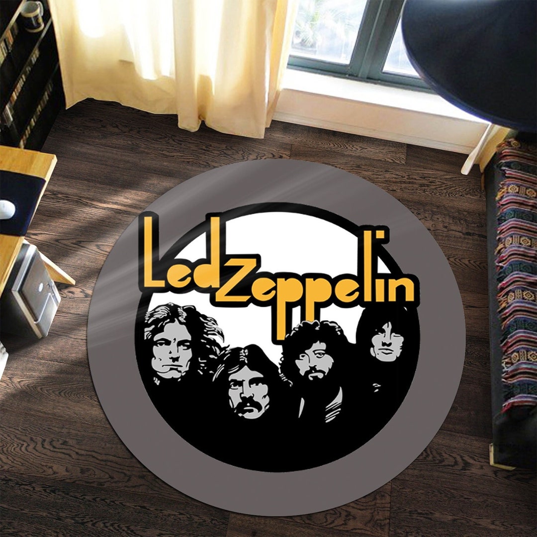 Led Zeppelin Led Zeppelin Round Rug Rock Music Gift Round - Etsy