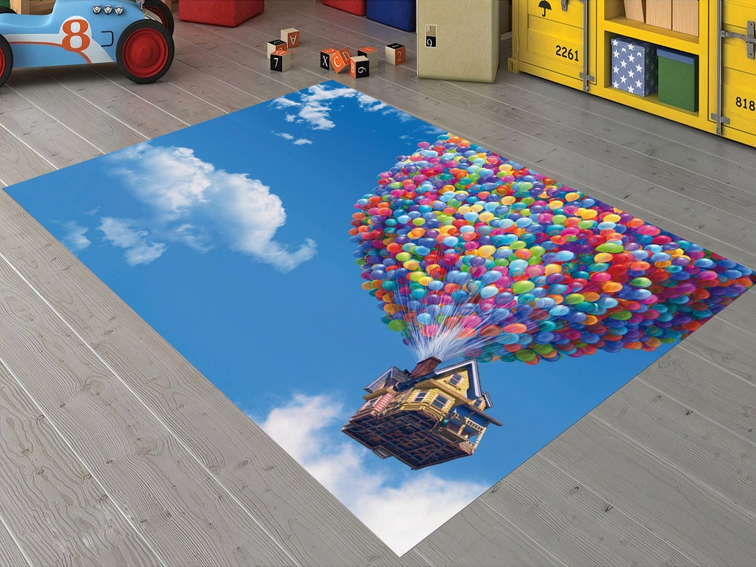 Pixar Up, Pixar up Rug, Kids Room Rug, Nursery Rug, Cute Rug, Girl Room ...