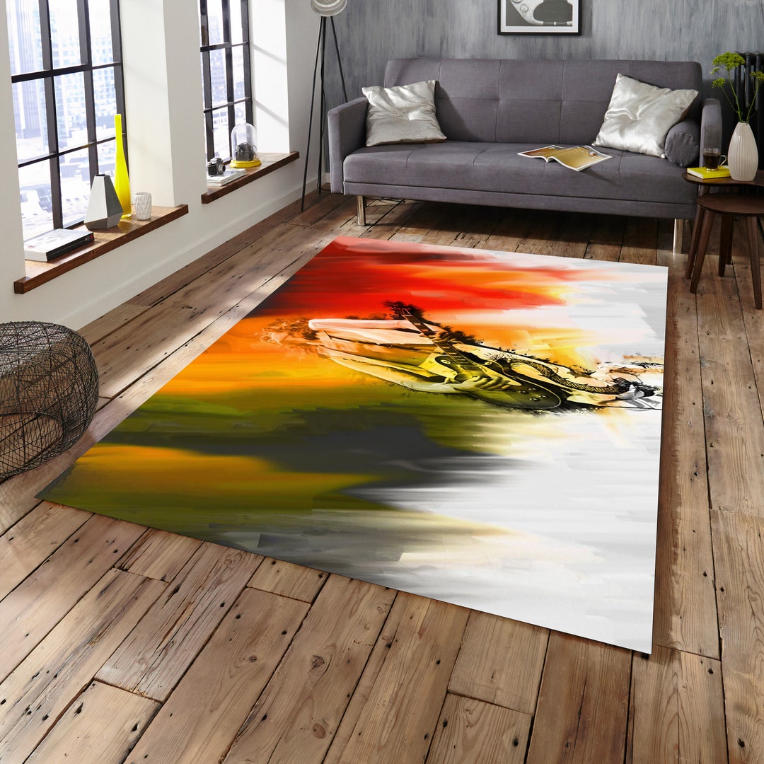 Led Zeppelin, Led Zeppelin Rug, Rock Music Rug, Rock Music Gift, Rug ...