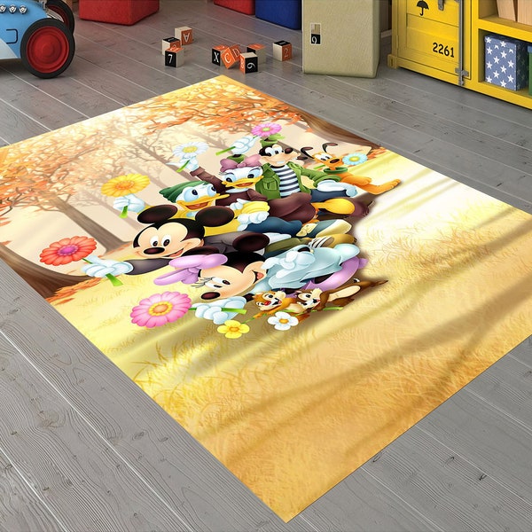 Mickey Mouse Rug - Etsy