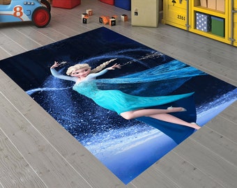 Elsa Rug Frozen Rug Anna Rug Cartoon Rug Nursery Rug Kids - Etsy