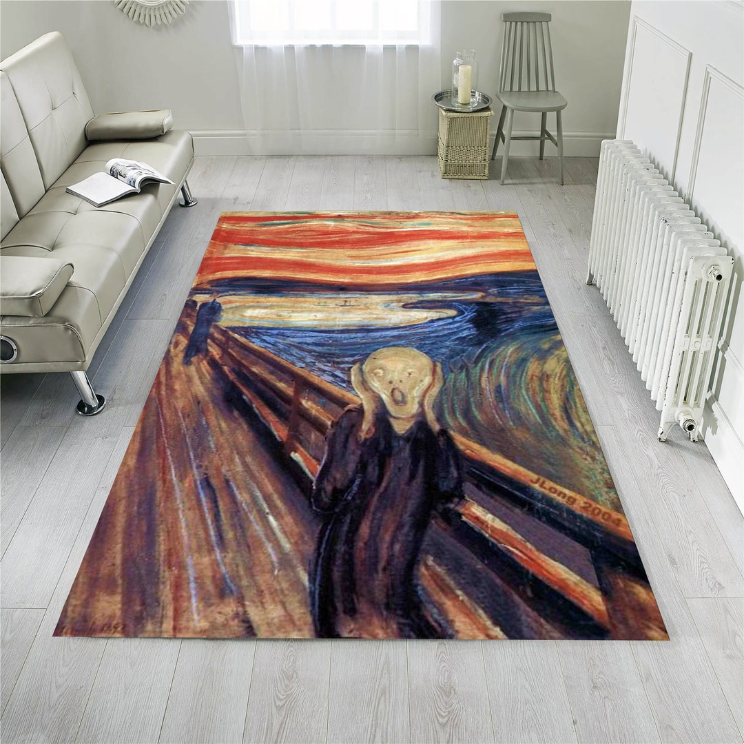 The Scream, the Scream Rug, Rug for Living Room, Rug for Bedroom ...