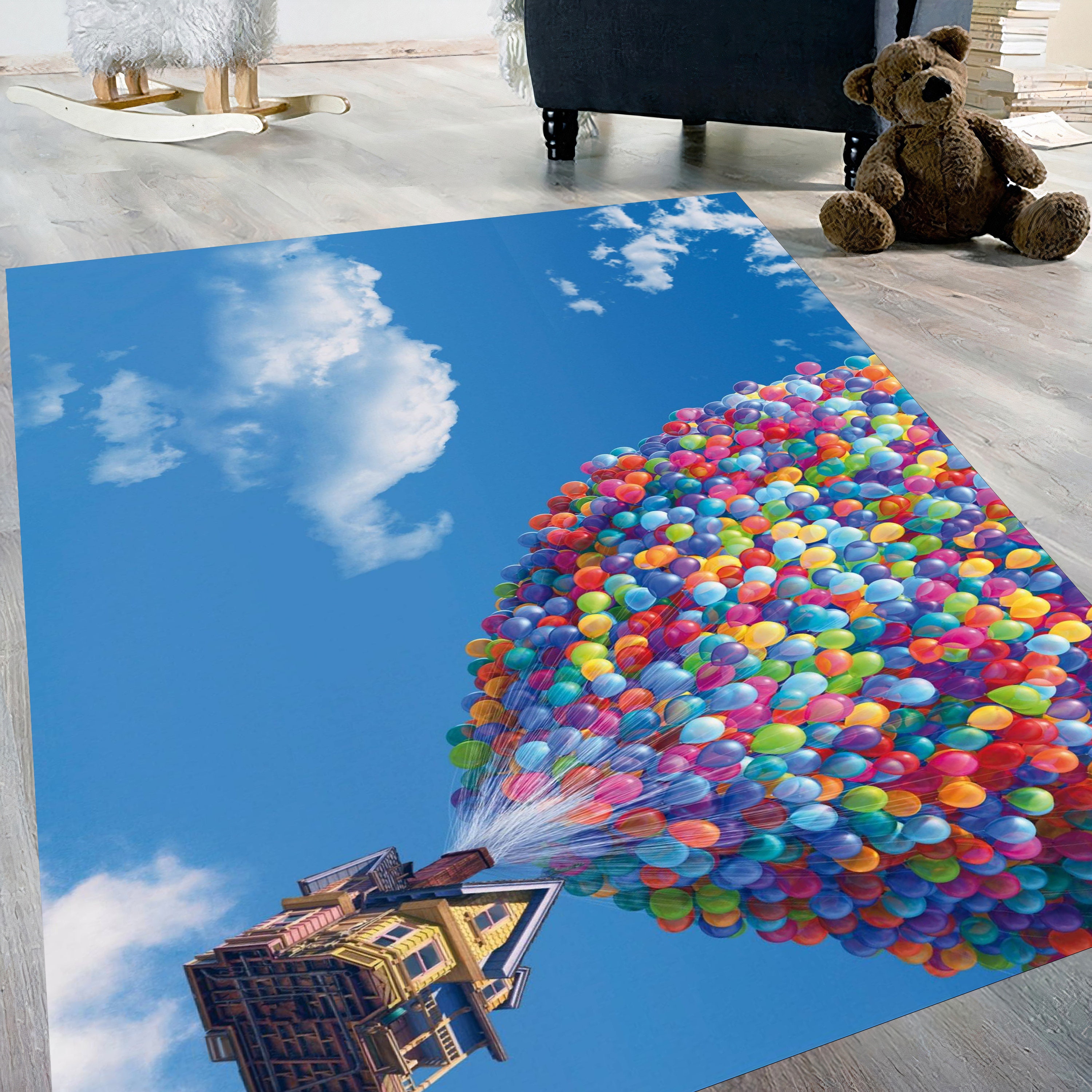 Pixar Up, Pixar up Rug, Kids Room Rug, Nursery Rug, Cute Rug, Girl Room ...