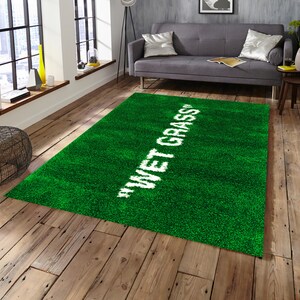 Wet Grass Rug, Wet Grass Carpet, Wet Grass, Modern Rug, Area Rug, New ...