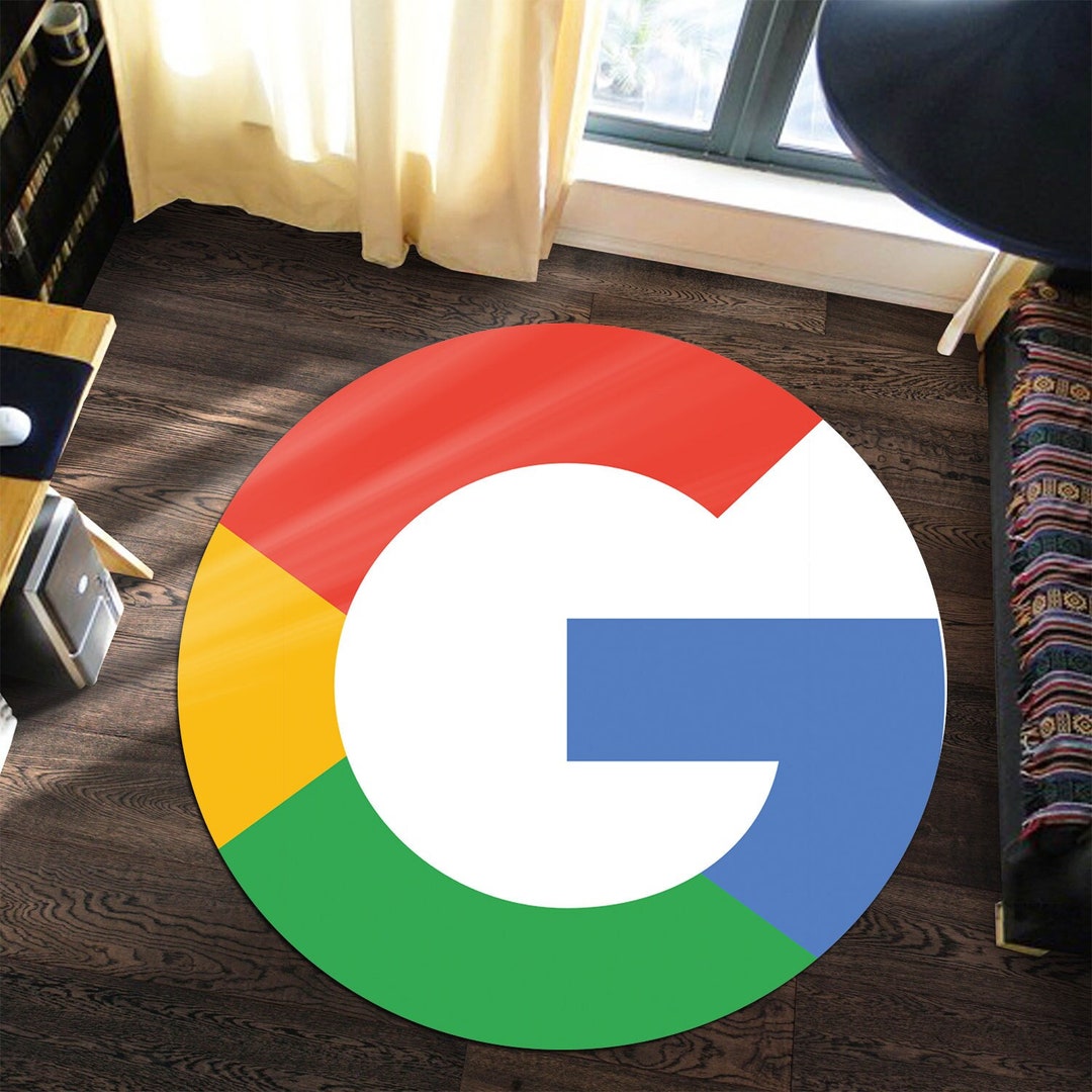 Google Logo Rug Google Logo Round Rug Circle Rug Round - Etsy