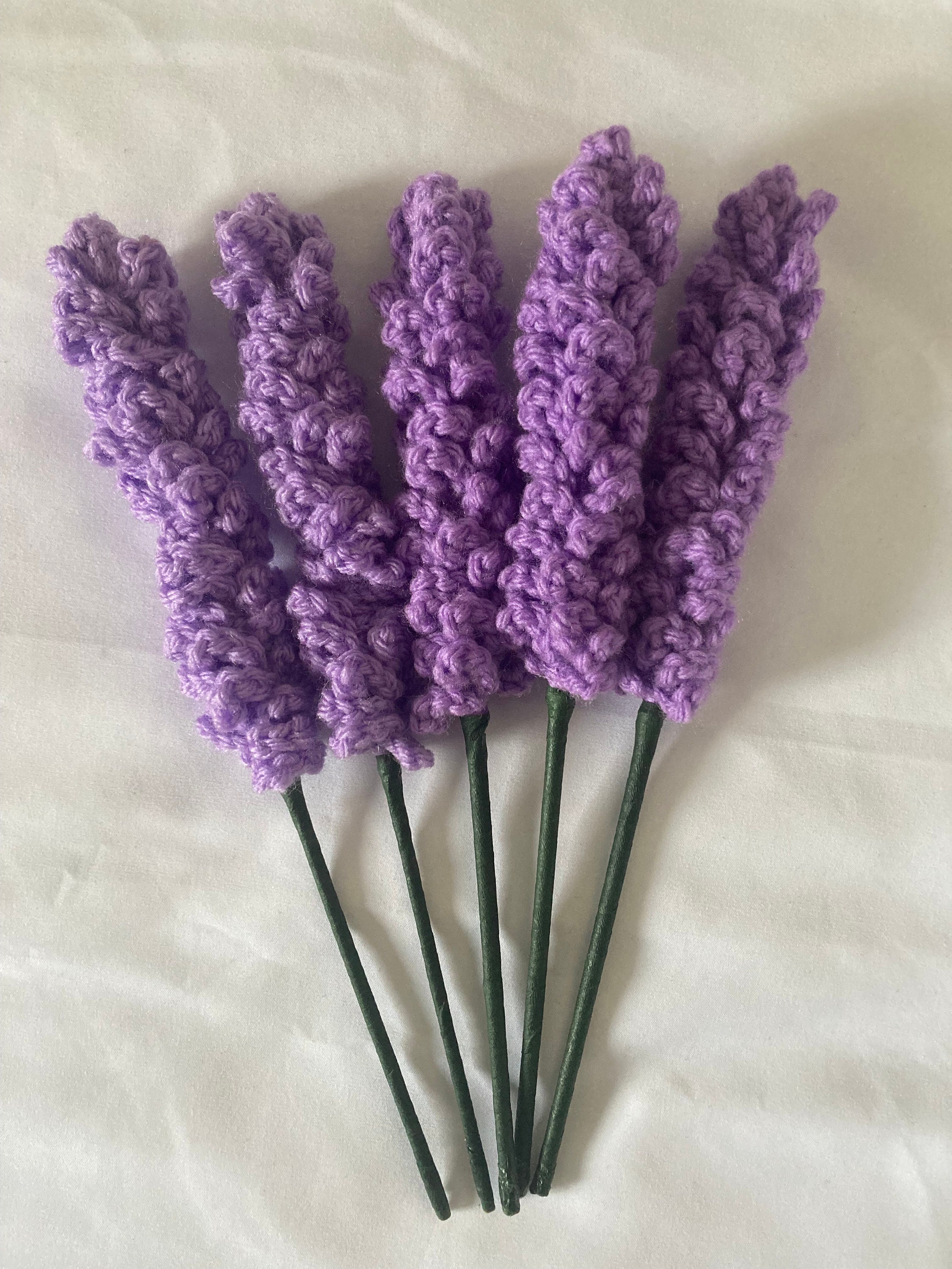 Crochet Lavender Decoration Homemade Flowers - Etsy