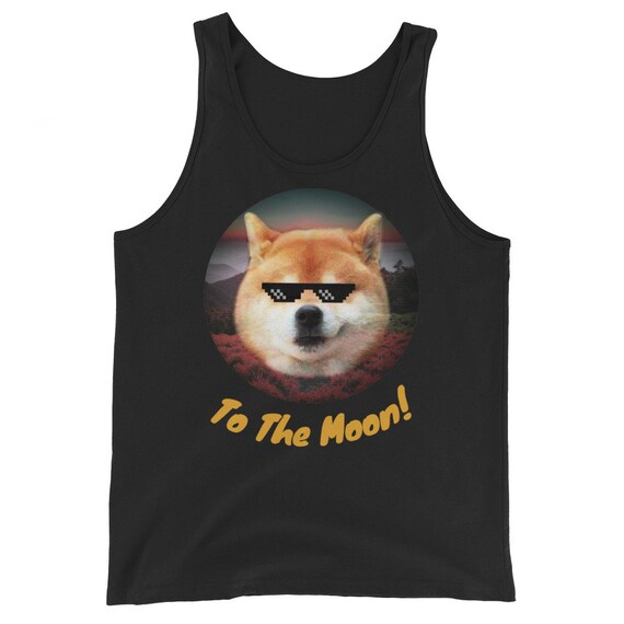 To the moon doge Unisex Tank Top | Etsy