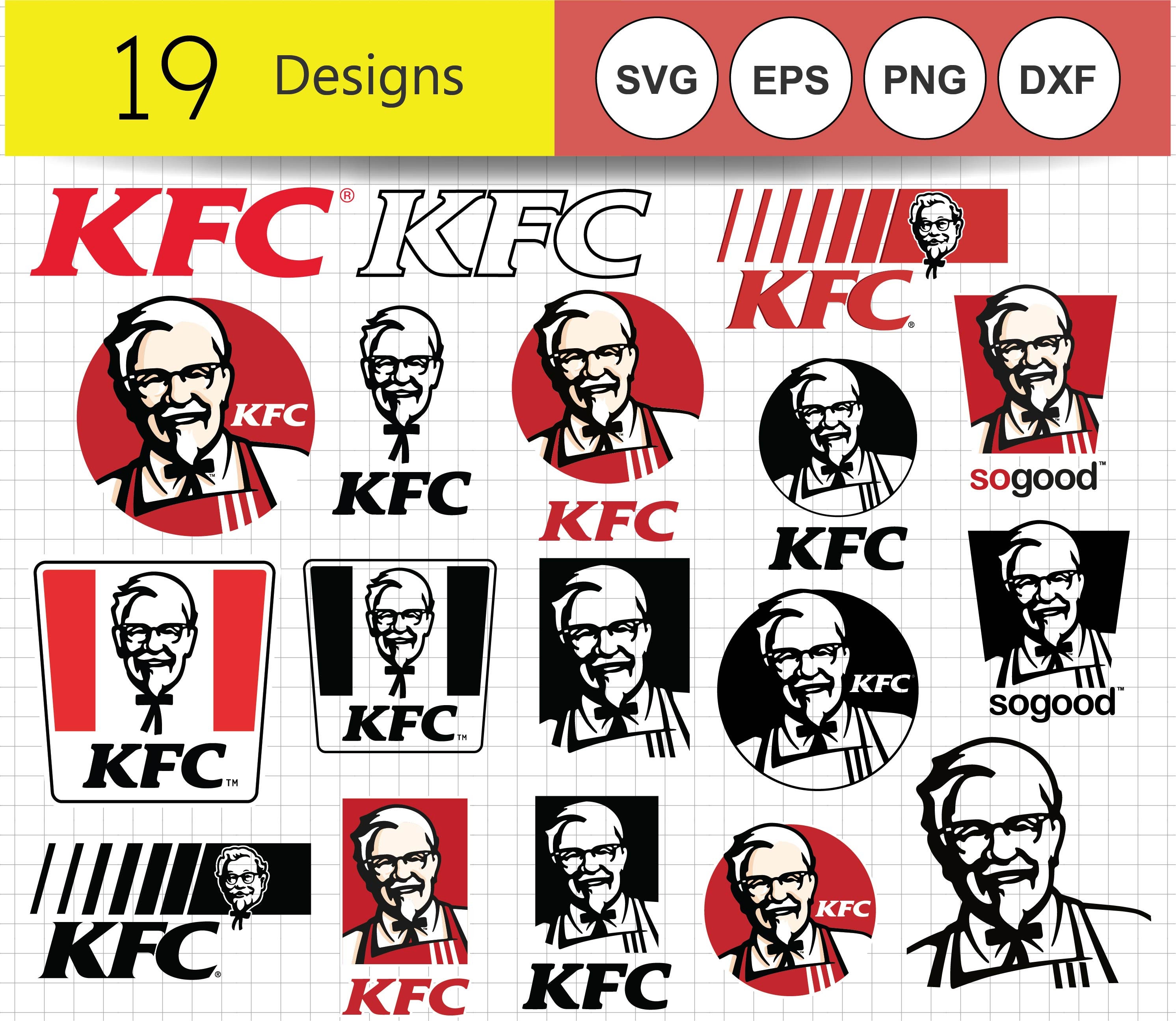KFC-Svg Kfc Logo / Clipart Cut Files voor Cricut Vector | Etsy Nederland