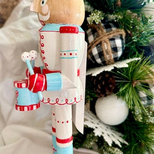 Peppermint Swirl Nutcracker - Etsy