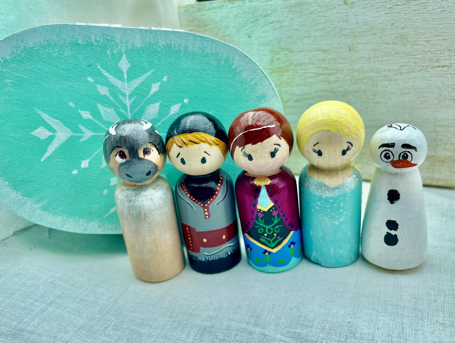 Frozen Mini Peg Set - Etsy