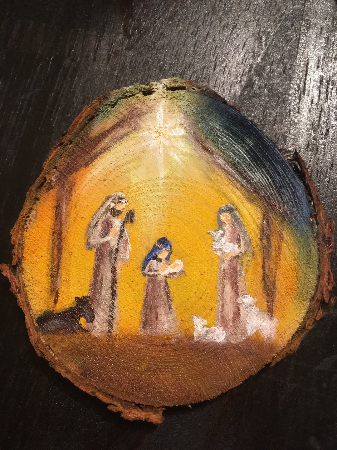 Yellow Nativity - Etsy
