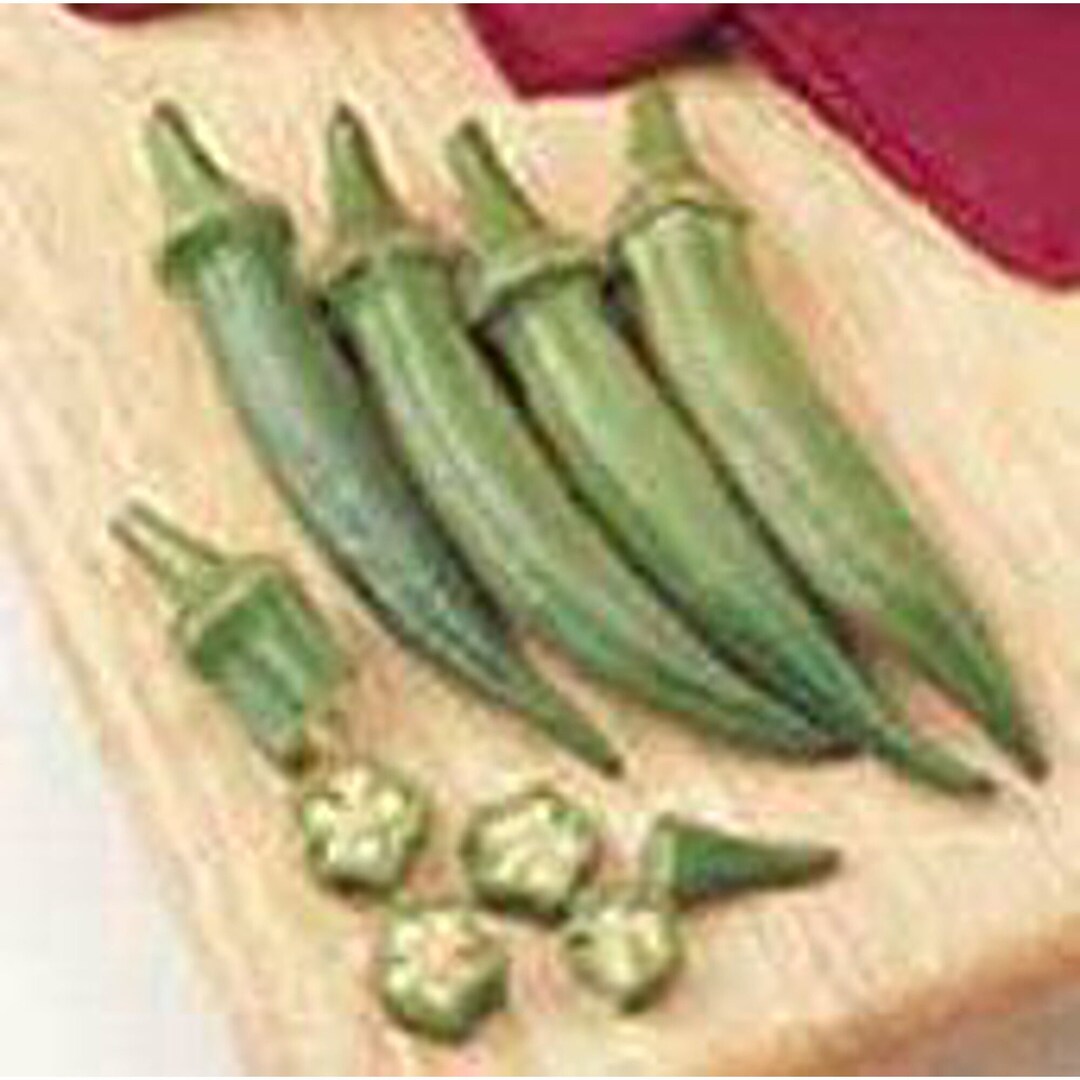 Dwarf Long Green Pod Okra Seeds Etsy