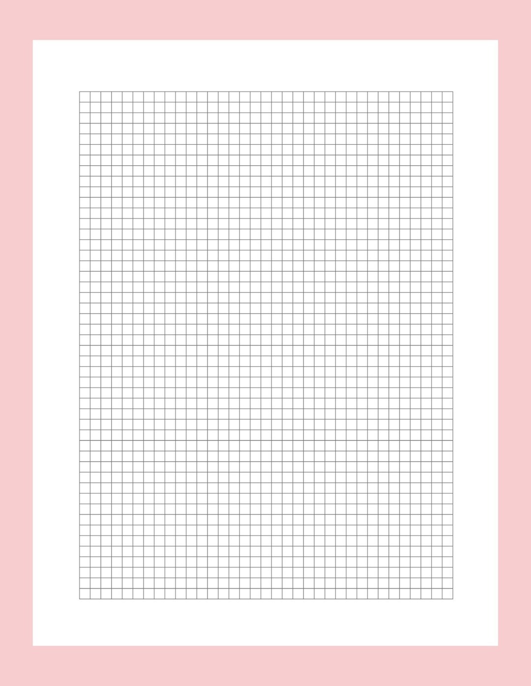 Square Grid Graph Paper Pages - Etsy