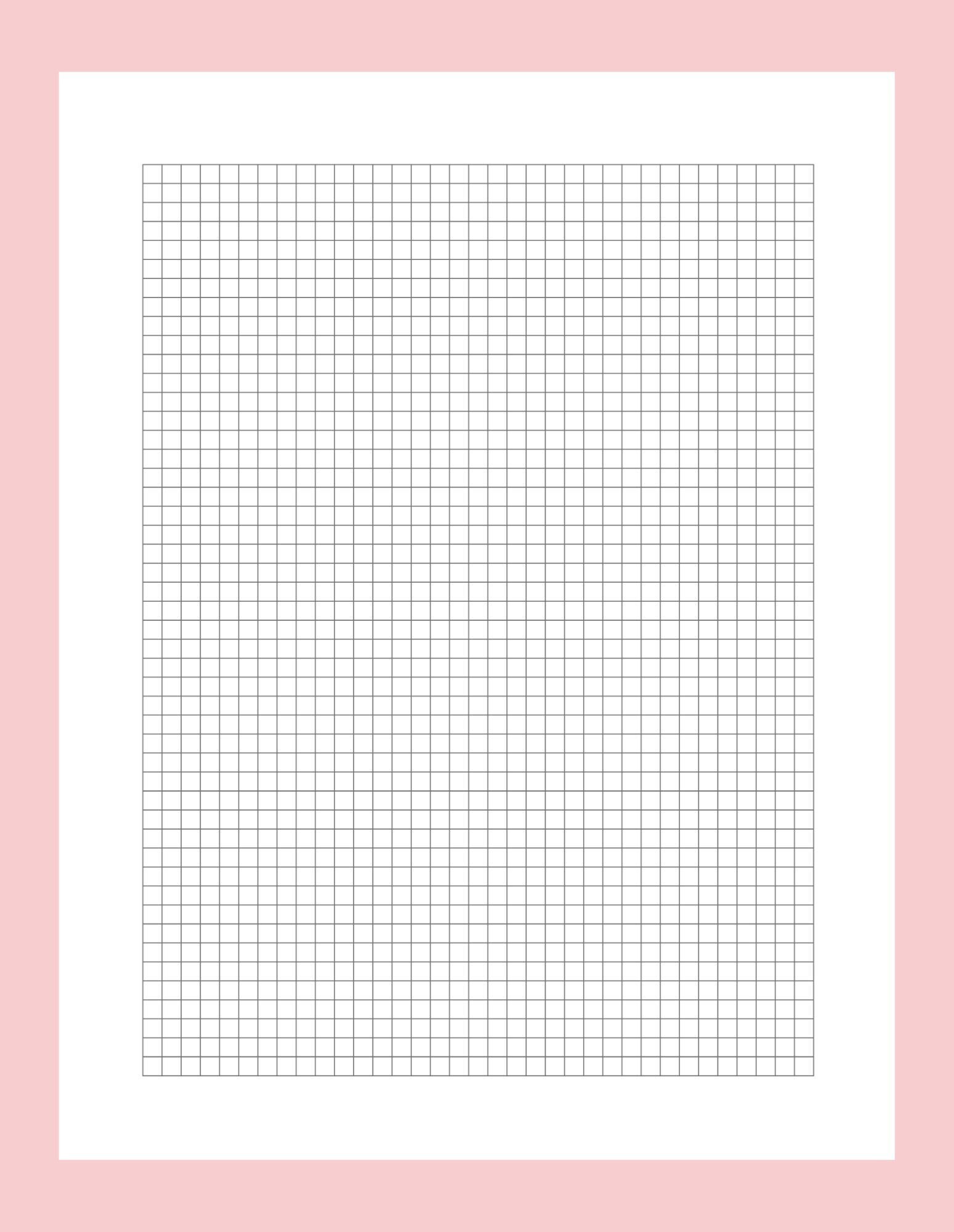Square Grid Graph Paper Pages - Etsy