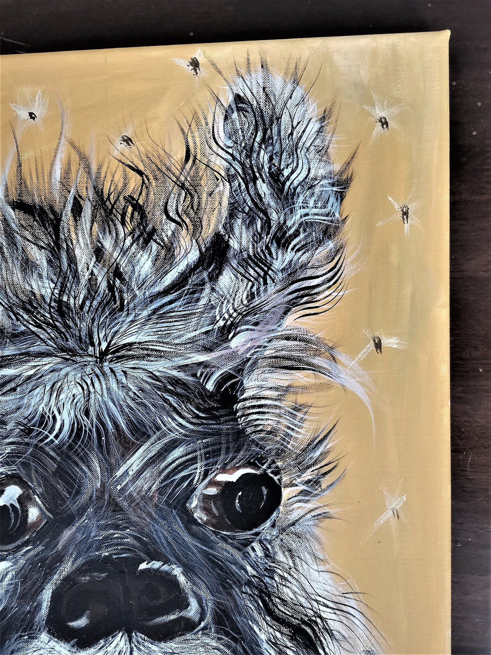 HANDSOME LAMA, 24x16acrylic Painting on Canvas, Original, Wall Art ...