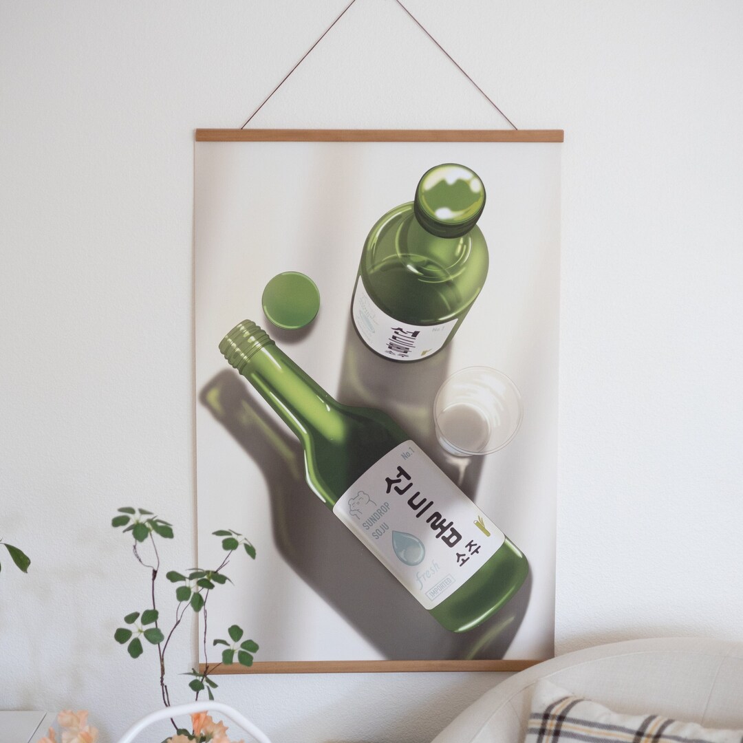 Sundrop Soju Canvas | Soft, Aesthetic Illustration, Bujo, Wall Collage ...