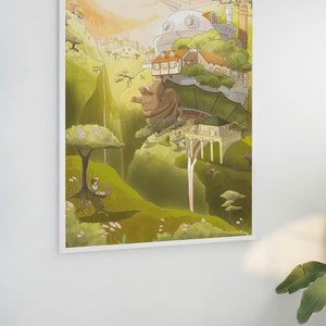 Castle Ever After 11x14 Full Sized Poster Ghibli Inspired Fanart Art ...