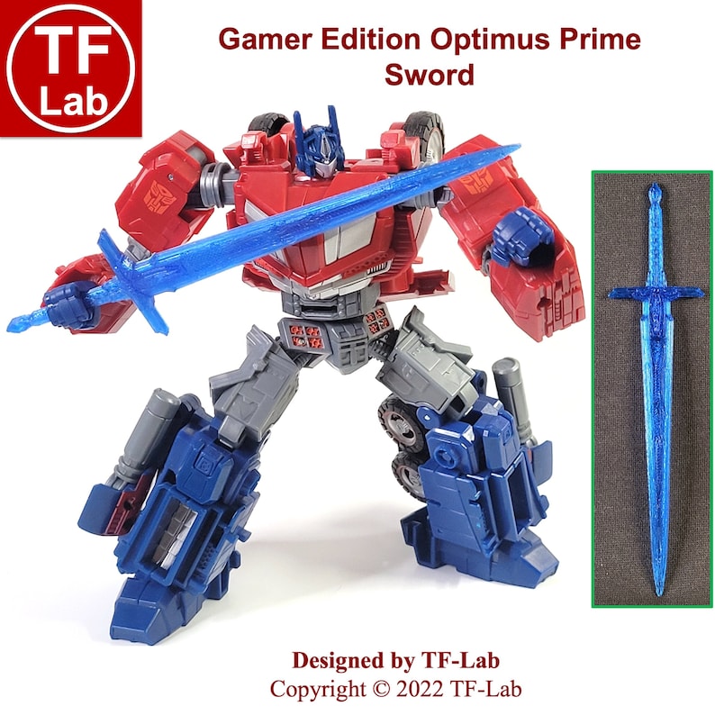 Sword Upgrade Kit for Transformers Studio Series 03 Gamer Optimus Prime ...