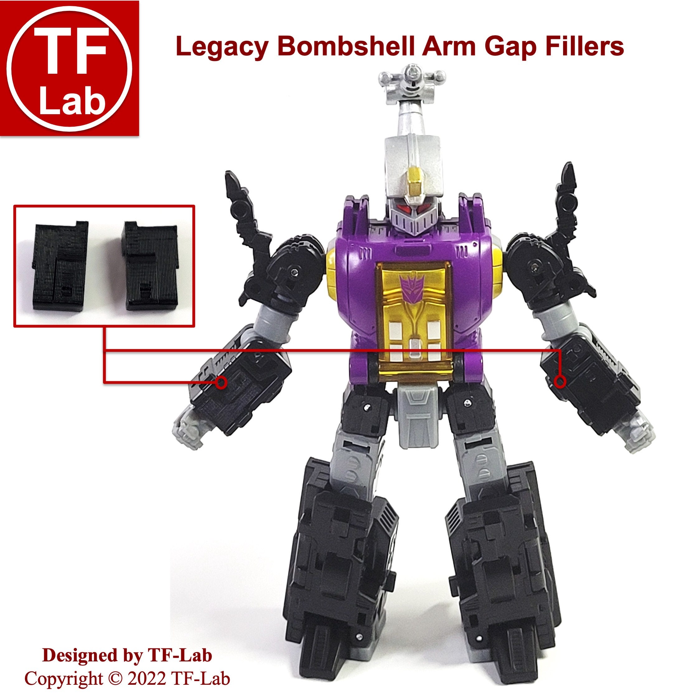 Gap Fillers Upgrade Kit for Transformers Legacy Evolution Bombshell ...