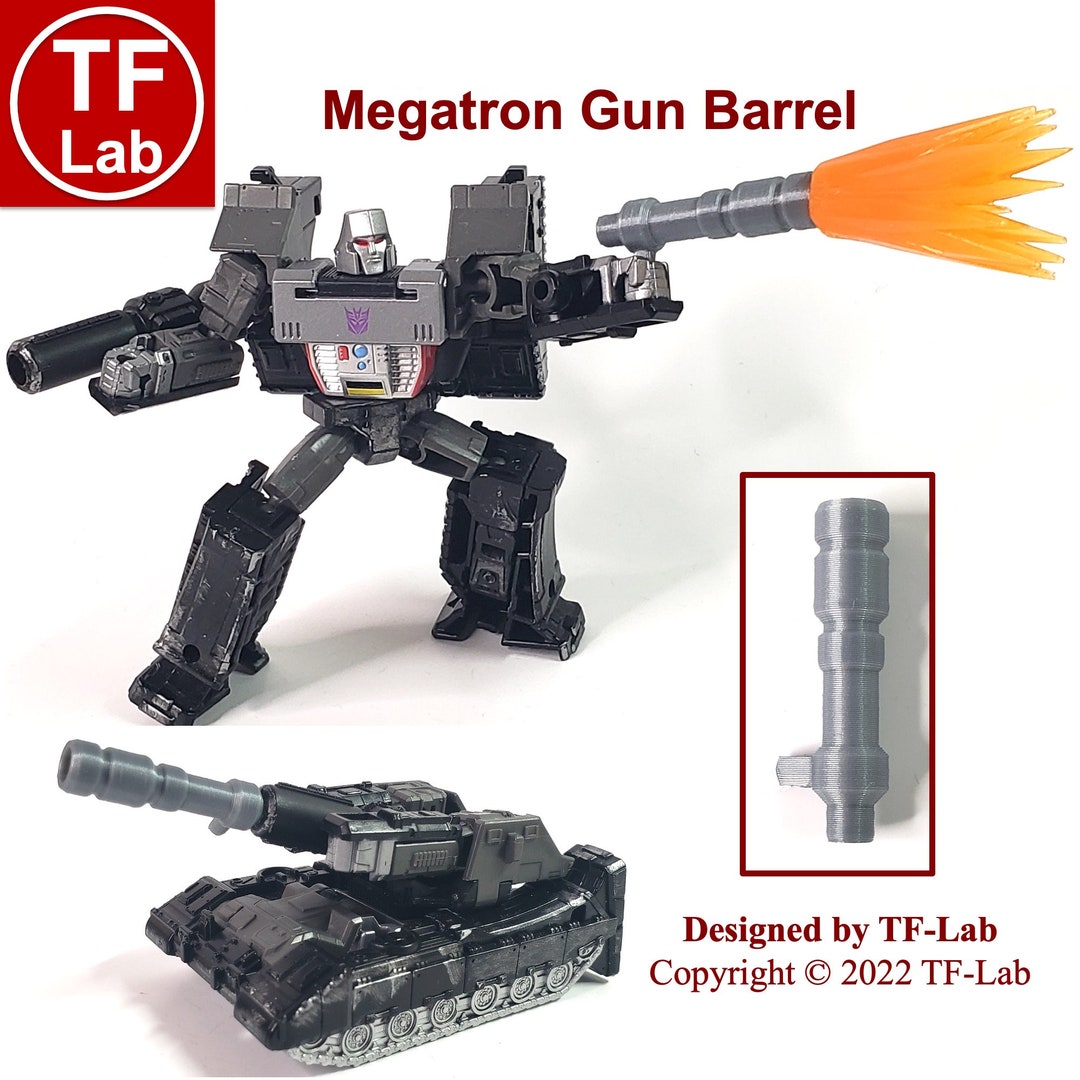 Megatron Gun Barrel Upgrade Kit:transformers WFC K13 Kingdom Core Class ...