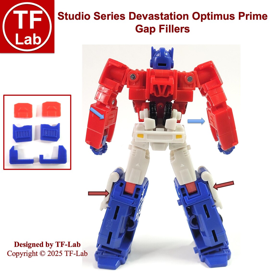 Gap Fillers/covers for Transformers Optimus Prime Devastation Studio ...