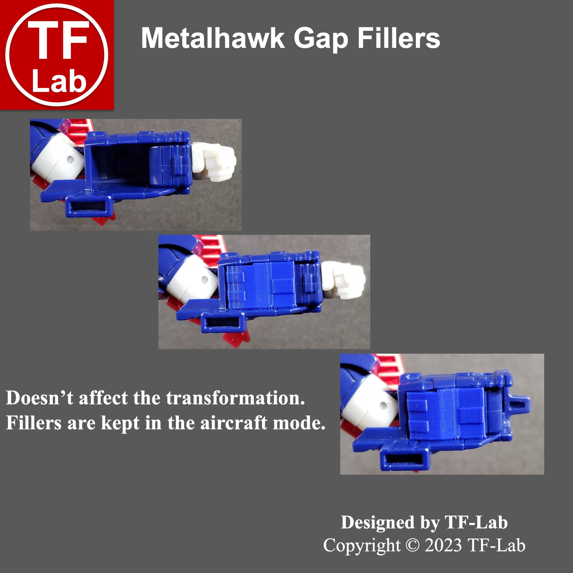 Gap Fillers Upgrade Kit for Transformers Legacy Evolution Metalhawk Tf ...