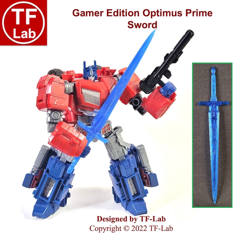 Sword Upgrade Kit for Transformers Studio Series 03 Gamer Optimus Prime ...