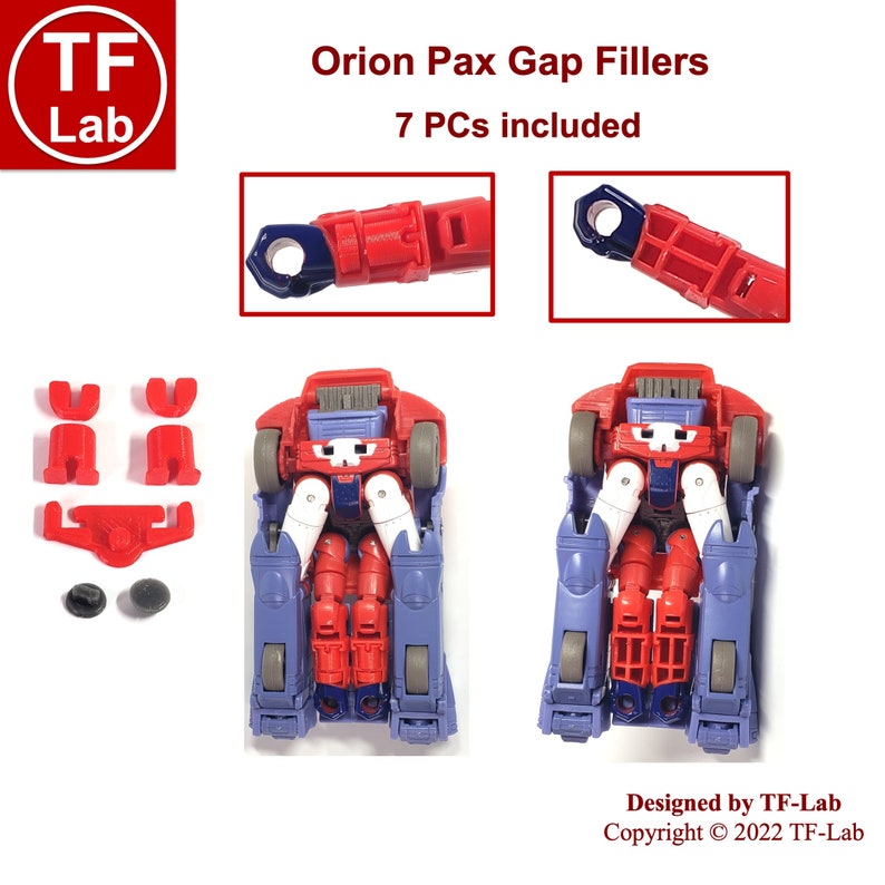 Gap Fillers Upgrade Kit for Transformers Legacy Orion Pax A - Etsy