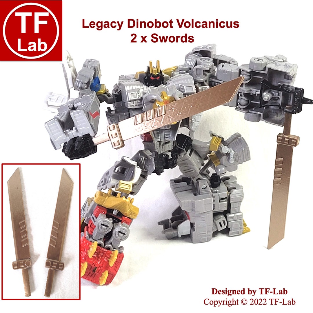 Golden Swords for Transformers Legacy Evolution Dinobot Volcanicus Slug ...