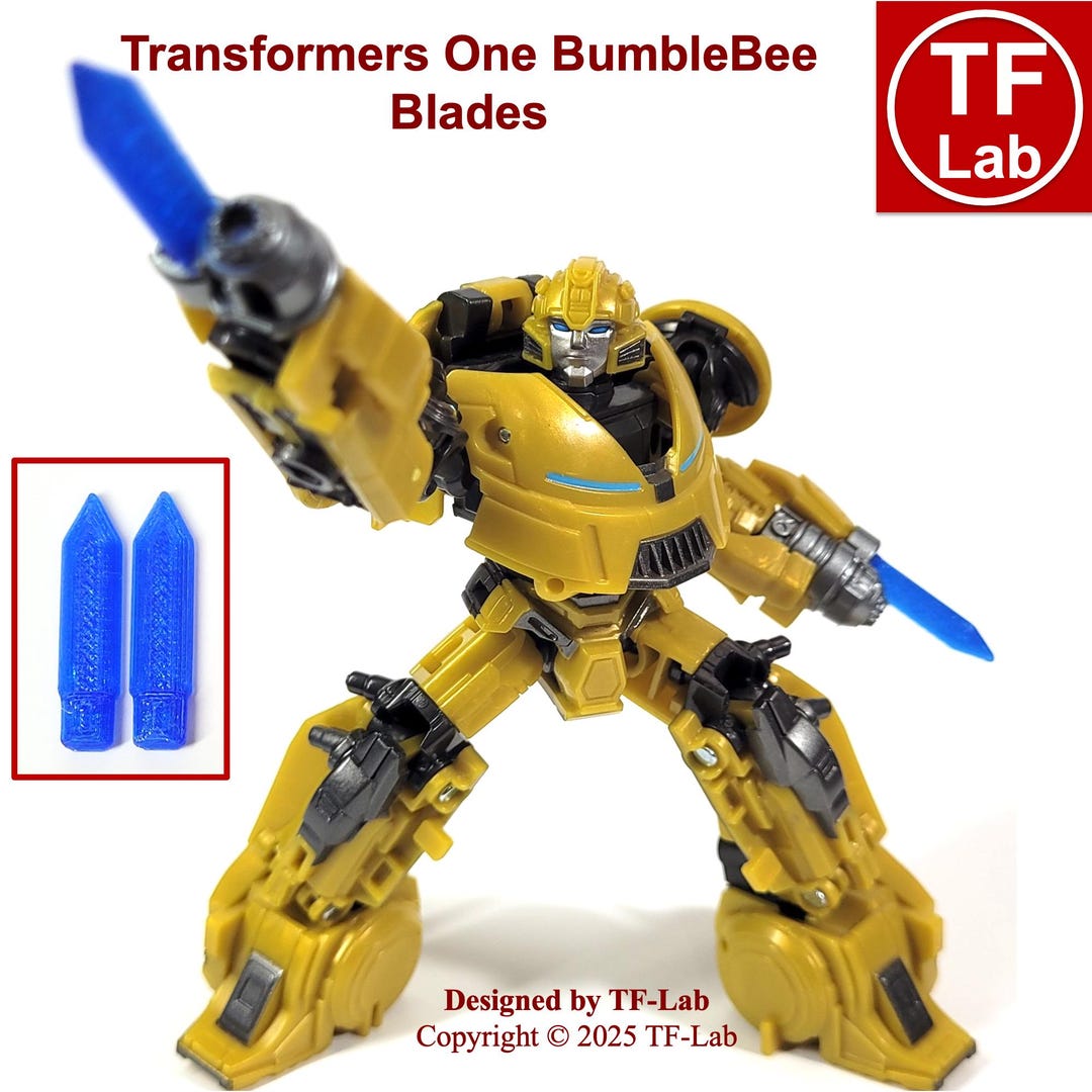 Translucent Blue Blade Swords X2 Transformers Studio Series One ...