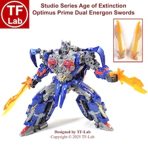 Dual Energon Swords: Studio Series Optimus Prime Age of Extinction ...