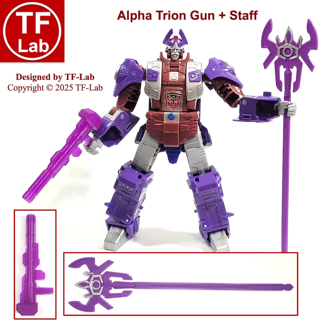 Gun + Staff Kit for Transformers Age of the Primes the Thirteen Alpha ...