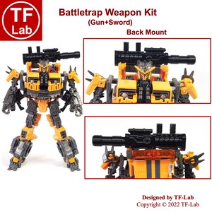 Gun+sword Upgrade Kit for Transformers Battletrap Studio Series Voyager ...