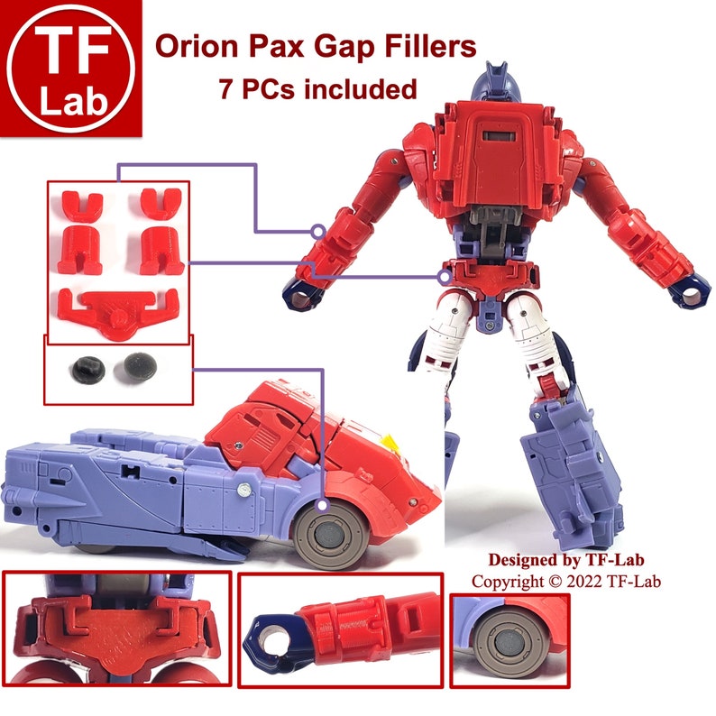 Gap Fillers Upgrade Kit for Transformers Legacy Orion Pax A - Etsy